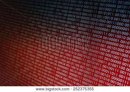 Red Binary Code Image Photo Free Trial Bigstock