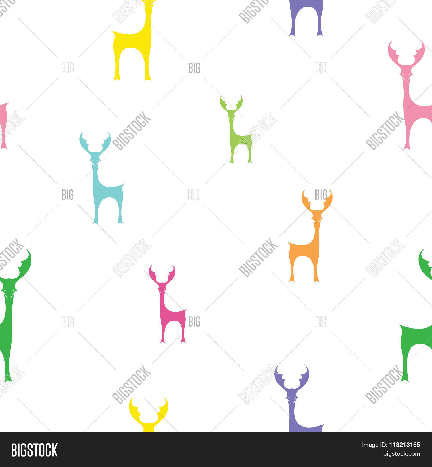 Deer Vector Art Vector Photo Free Trial Bigstock