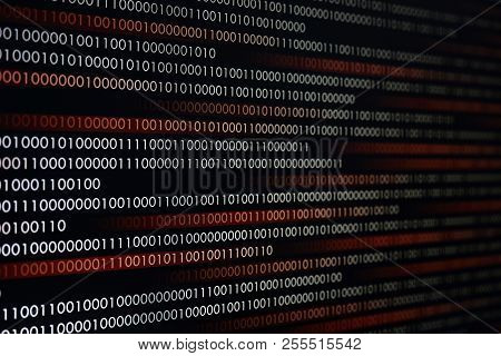Red Binary Code Image Photo Free Trial Bigstock