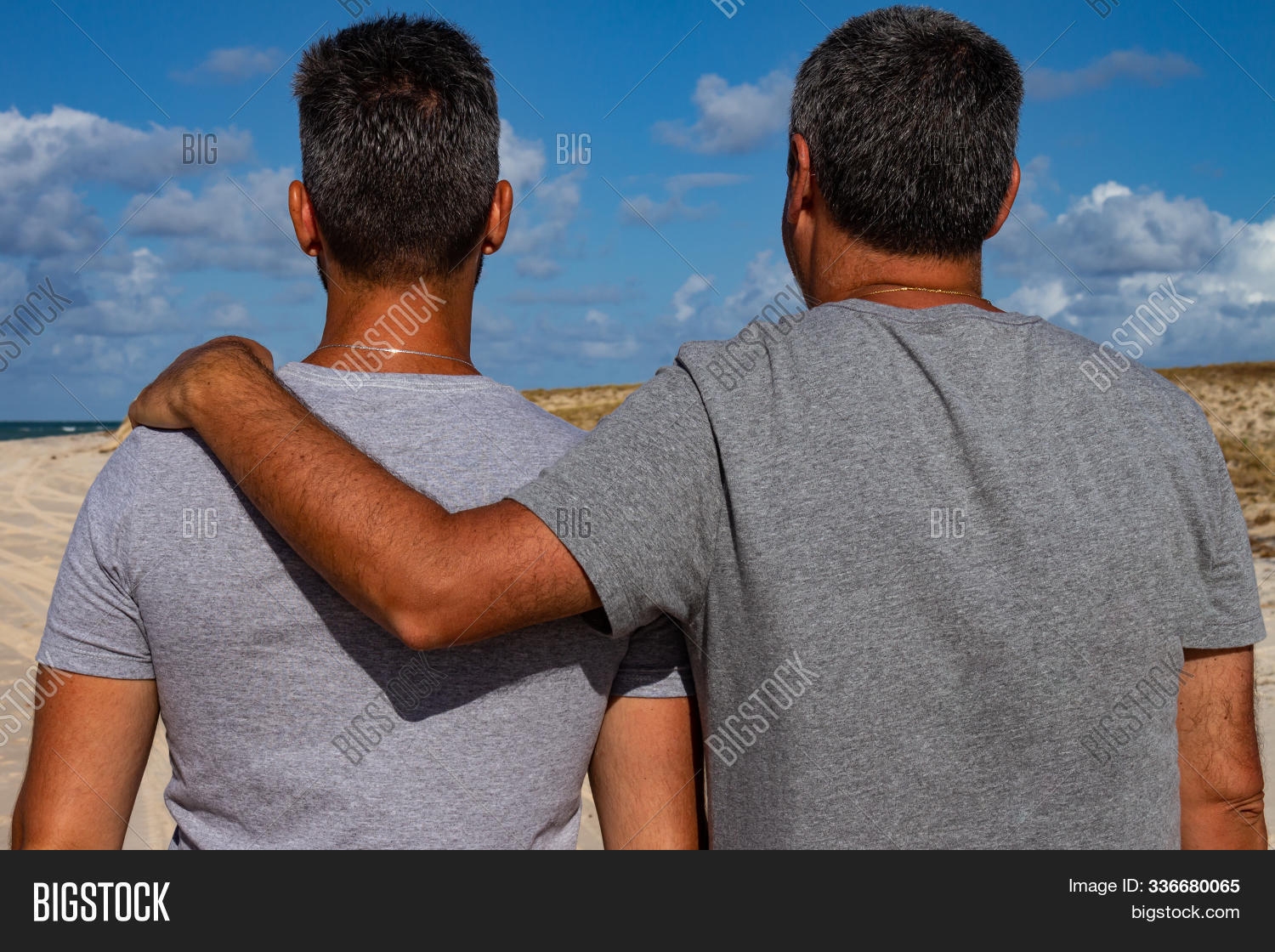 Men Hugging Men