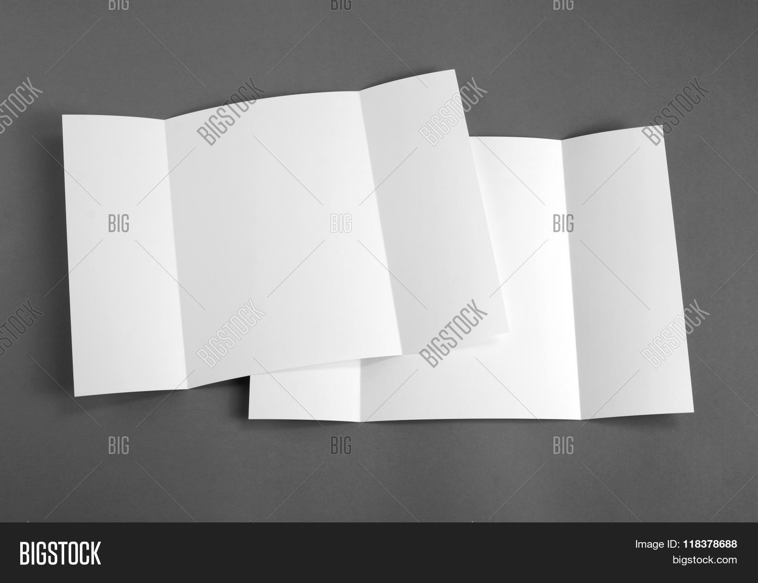 Blank Gate Fold Image Photo Free Trial Bigstock
