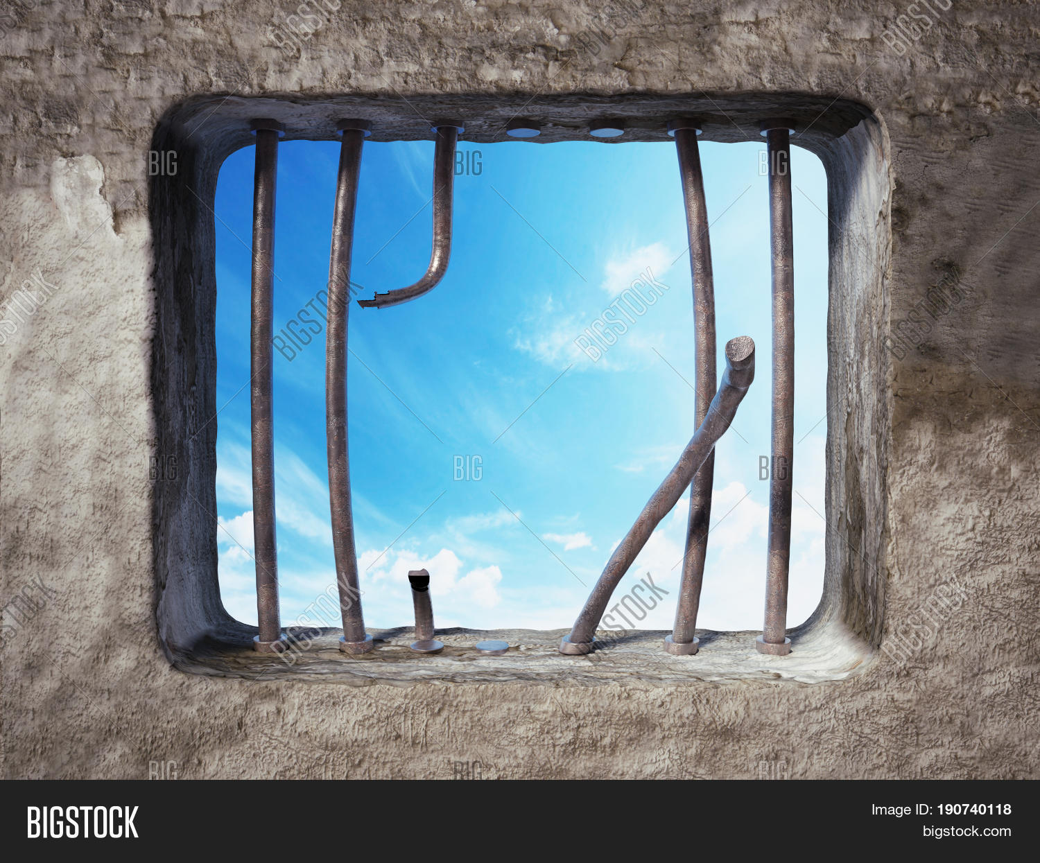 Prison Cell Broken Prison Bars On Image & Photo | Bigstock