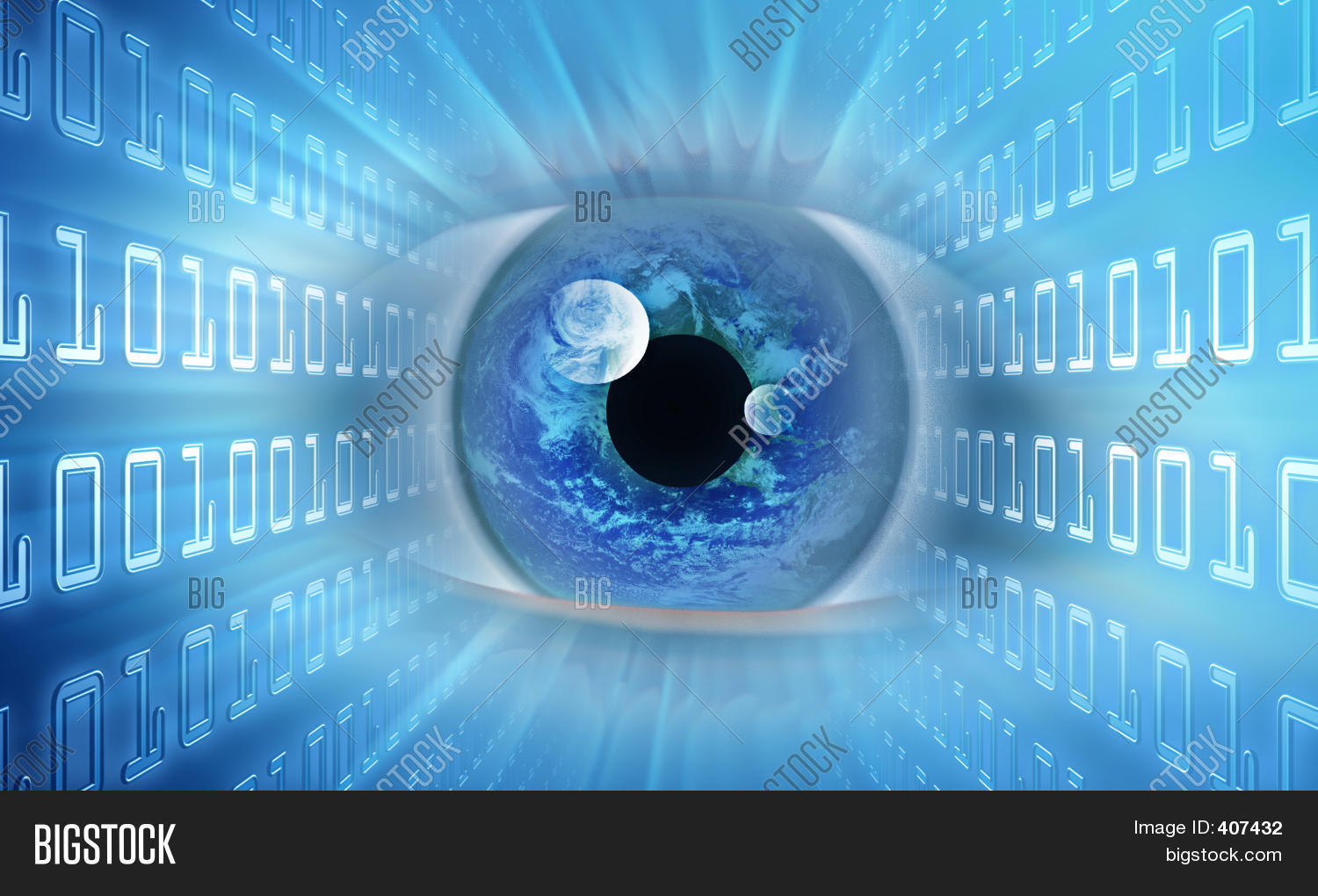 Eye Casting Binary Code Stock Photo & Stock Images | Bigstock