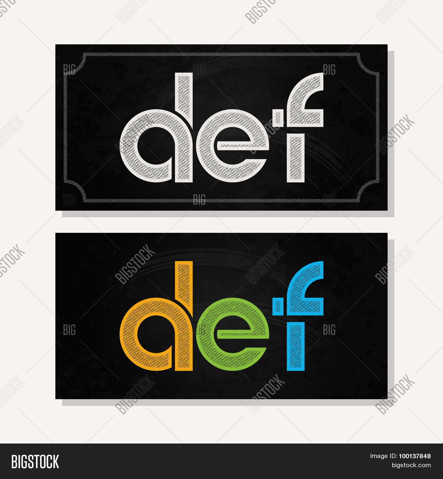 Letter D E F Logo Vector & Photo (Free Trial) | Bigstock