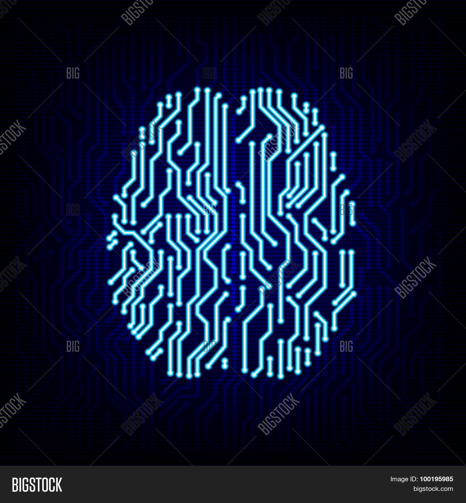 Circuit Board Brain Vector & Photo (Free Trial) | Bigstock