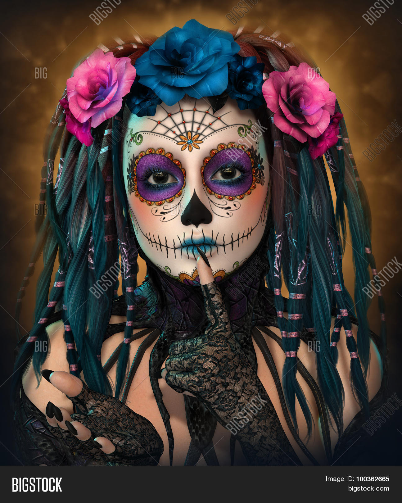 Catrina Girl, 3D Cg Image & Photo (Free Trial) | Bigstock