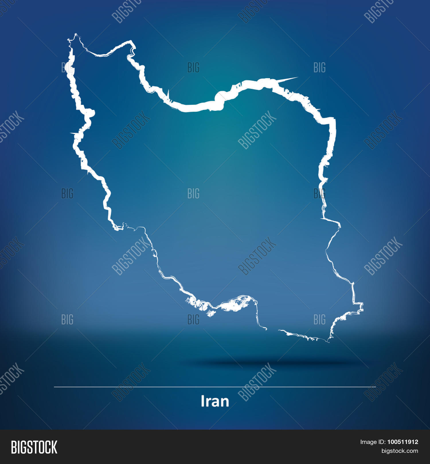 Doodle Map Iran - Vector & Photo (Free Trial) | Bigstock