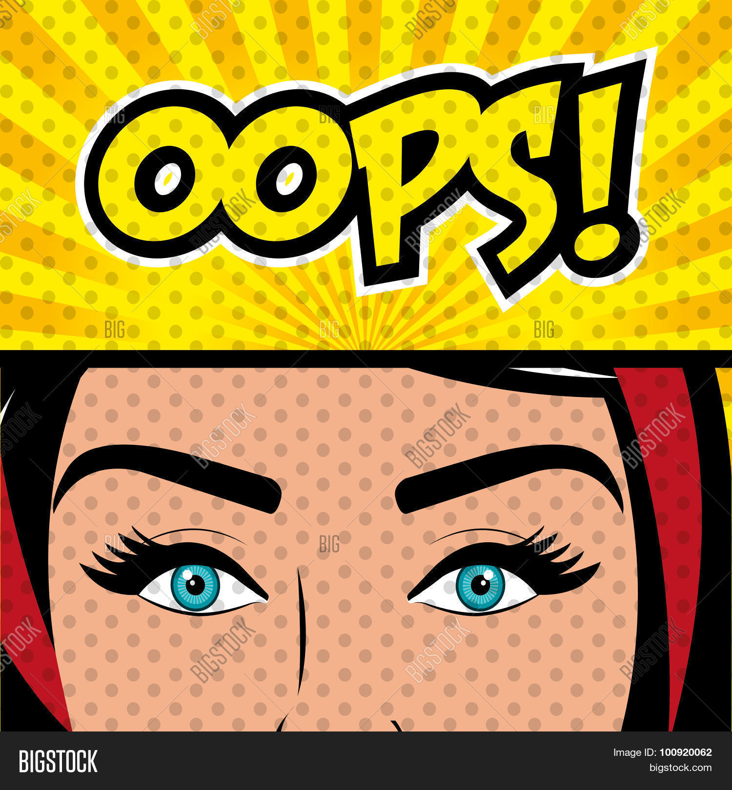 Pop Art Comic Design Vector & Photo (Free Trial) | Bigstock