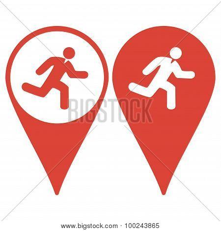 Map Pointer. Man Vector & Photo (Free Trial) | Bigstock