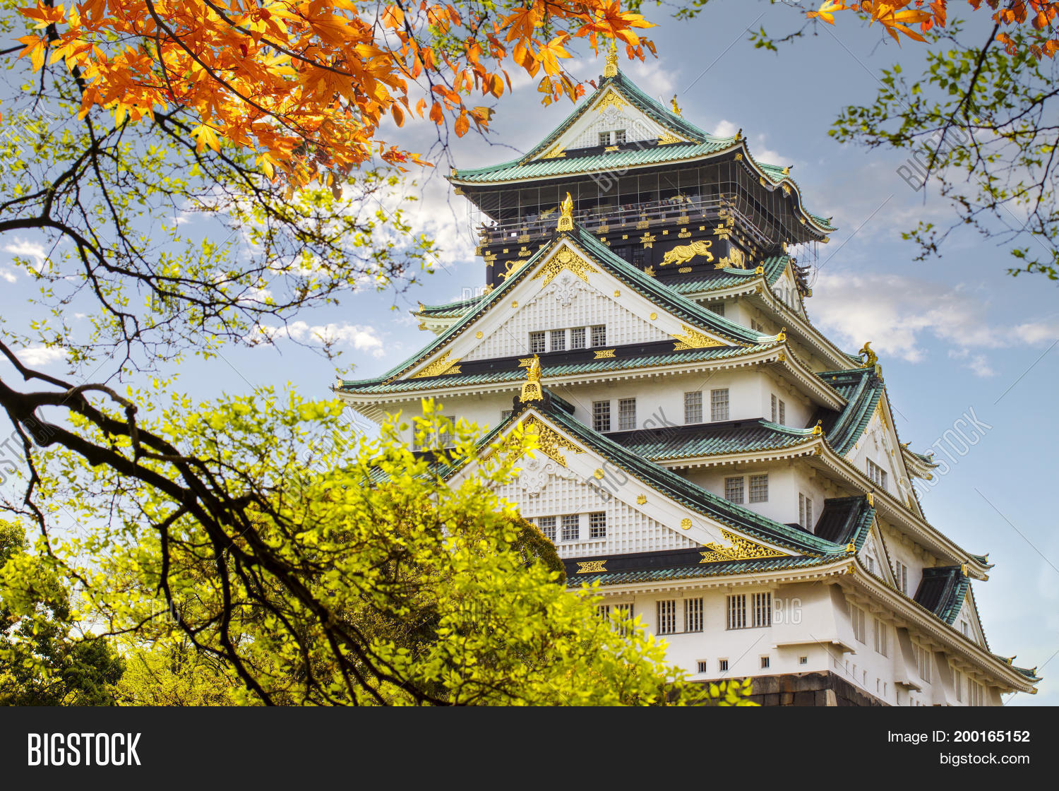 Beautiful Osaka Castle Image & Photo (Free Trial) | Bigstock