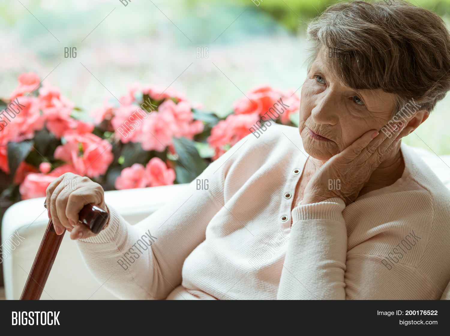 Elder Lady Worrying Image & Photo (Free Trial) | Bigstock