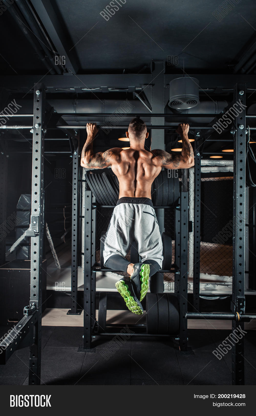 Strong Man Doing Pull Image & Photo (Free Trial) | Bigstock