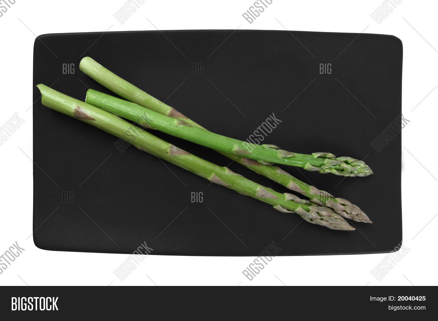 Three Asparagus Sprigs Image & Photo (Free Trial) | Bigstock