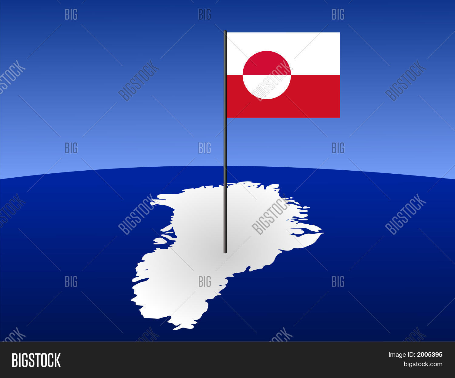 Map Greenland Flag Image & Photo (Free Trial) | Bigstock