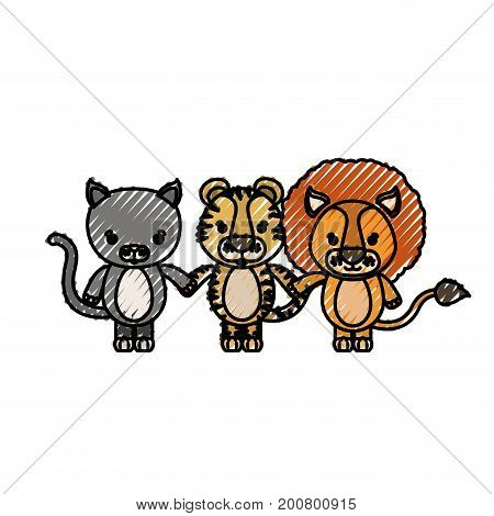 Animal Cartoon Holding Hands Images, Illustrations, Vectors - Animal ...
