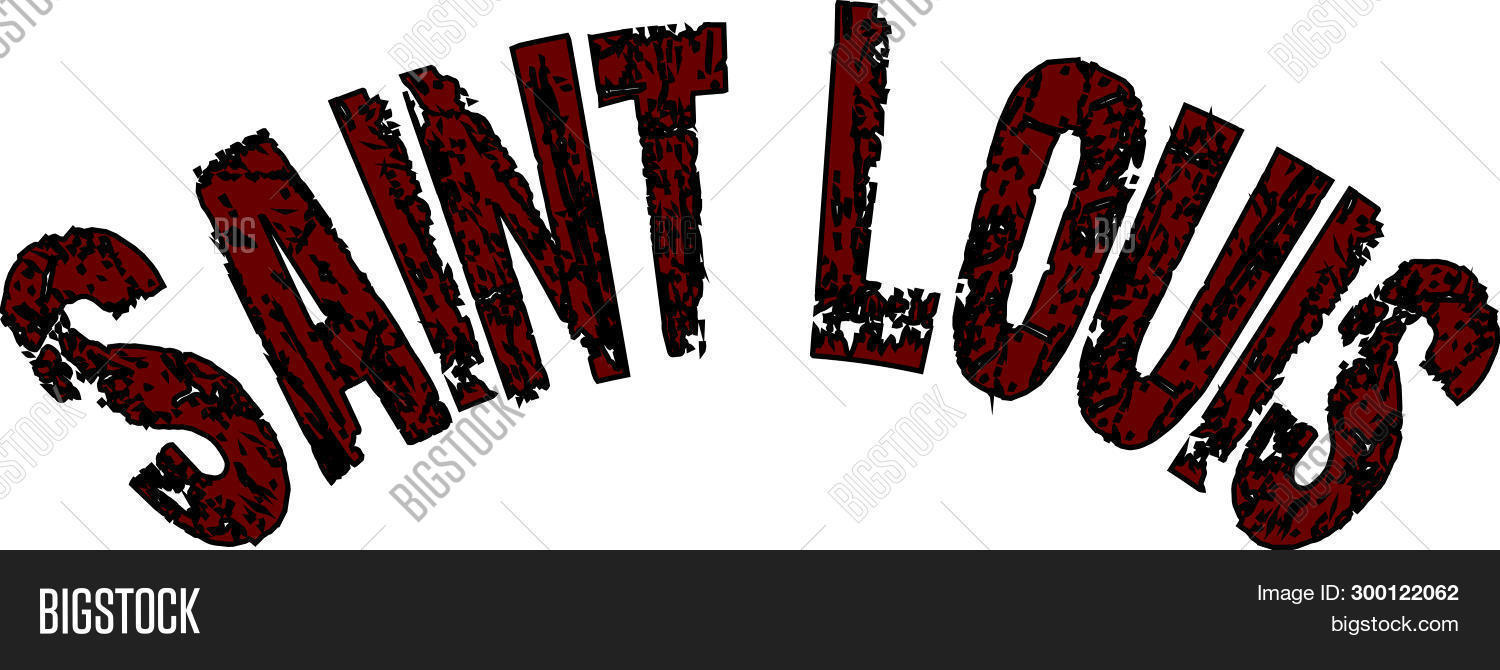 Saint Louis Text Sign Vector & Photo (Free Trial) | Bigstock