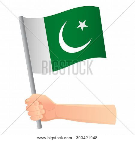 Pakistan Flag Hand. Vector & Photo (Free Trial) | Bigstock