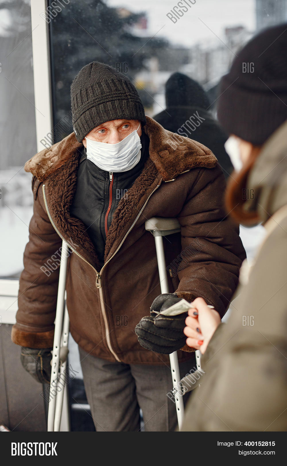 Disabled Homeless Man Image & Photo (Free Trial) | Bigstock