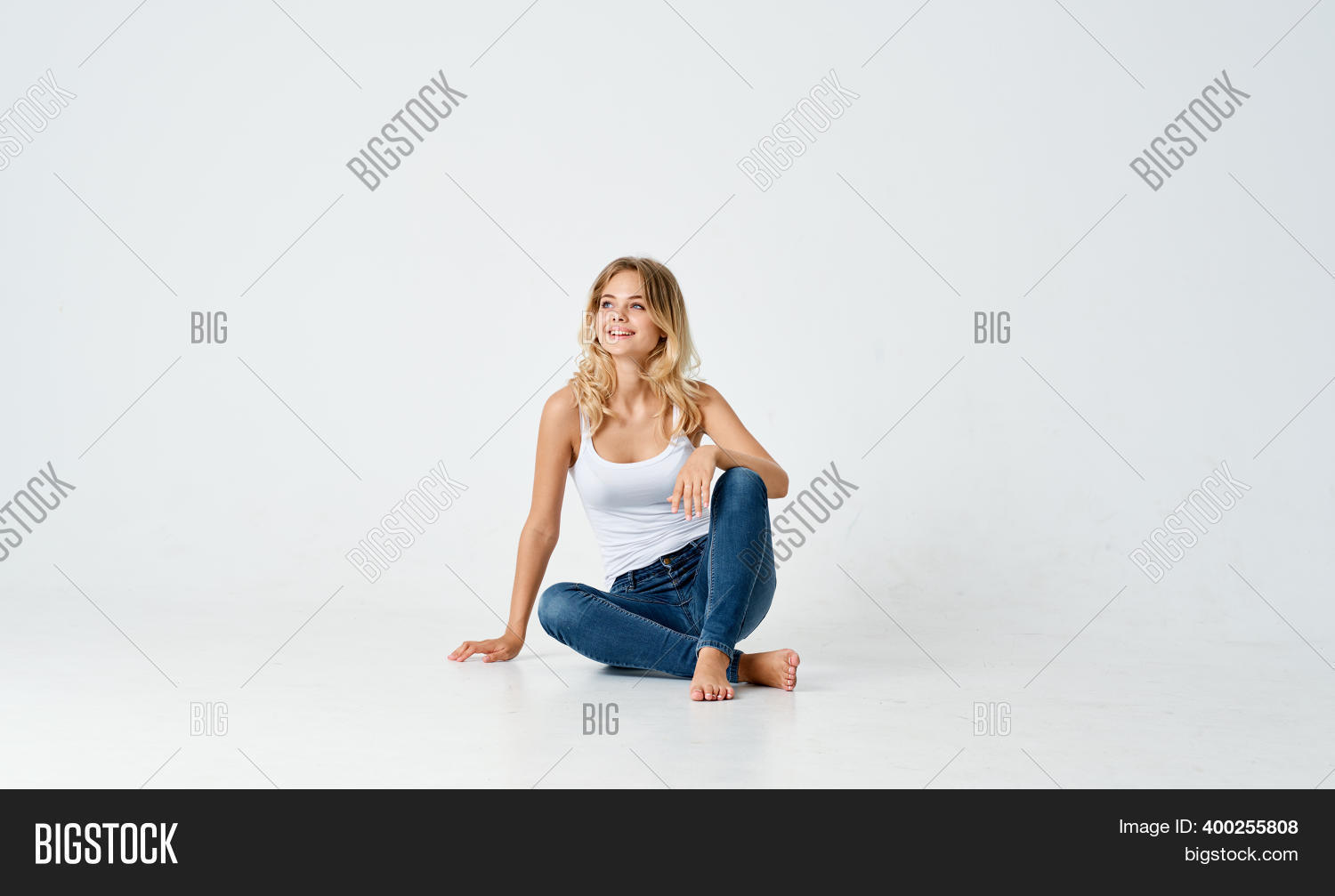 Beautiful Blonde Jeans Image And Photo Free Trial Bigstock