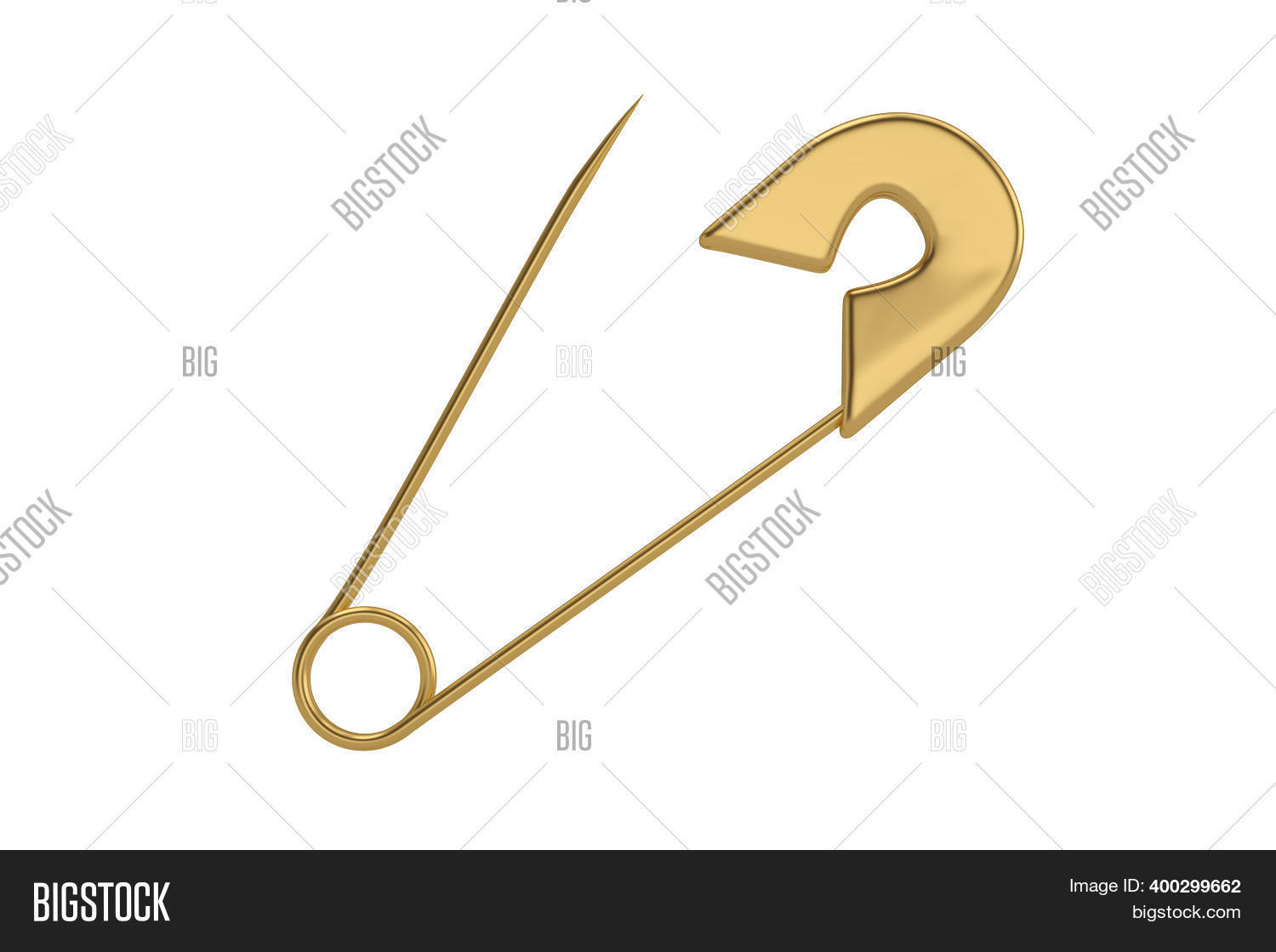 Gold Safety Pin Image & Photo (Free Trial) | Bigstock