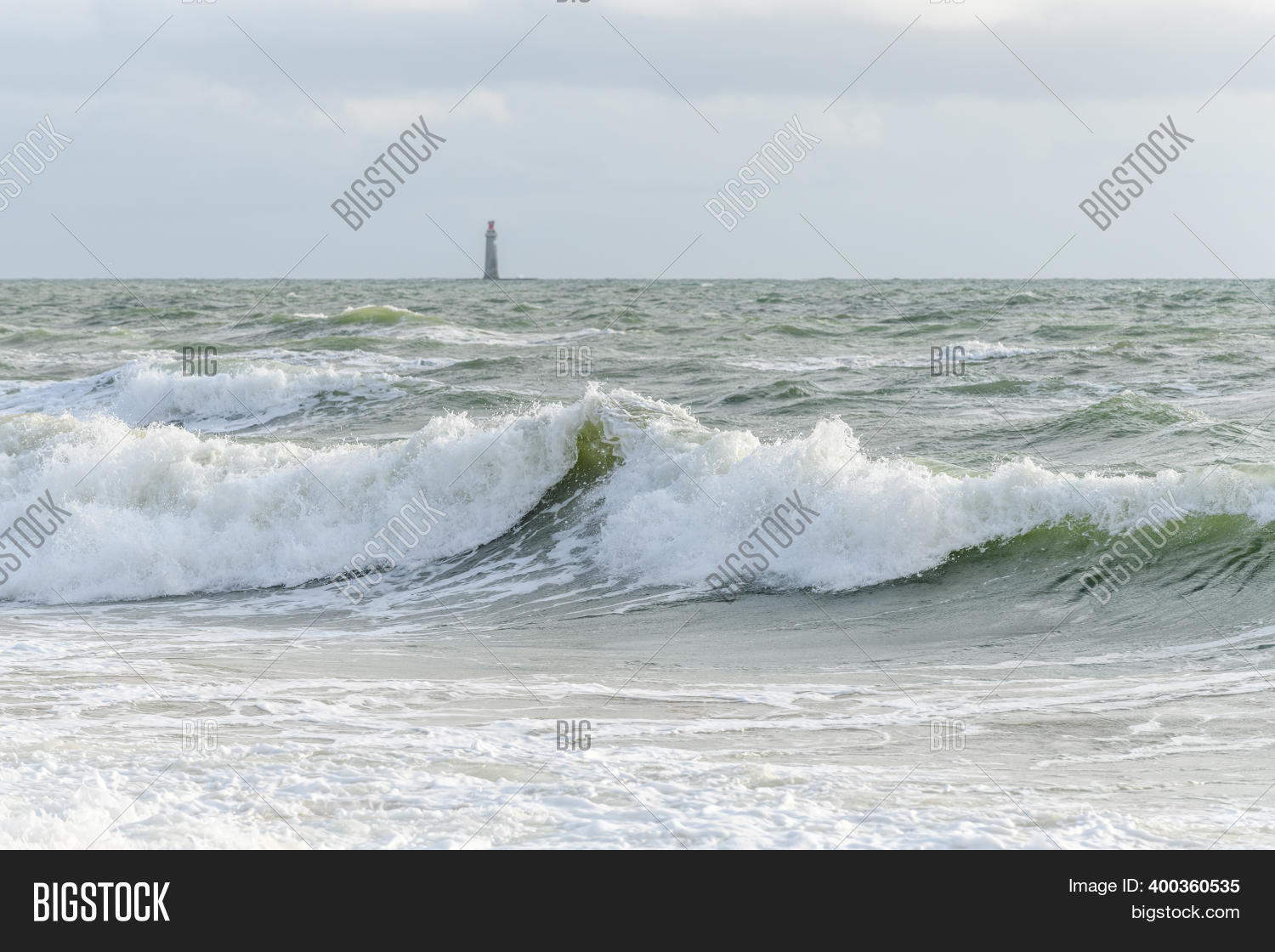 Waves Breaking On Image & Photo (Free Trial) | Bigstock