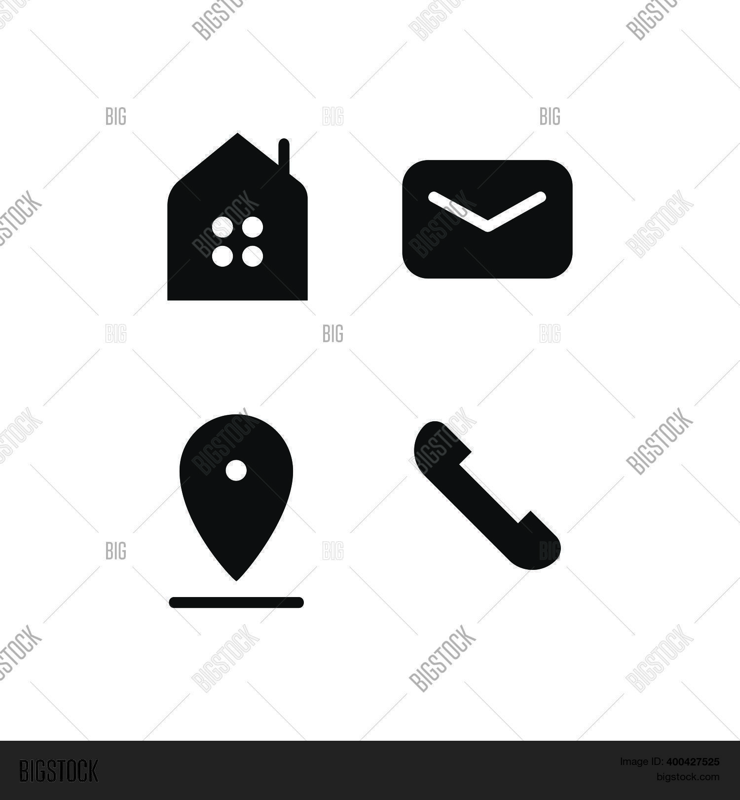 Set Silhouette Icons Vector & Photo (Free Trial) | Bigstock
