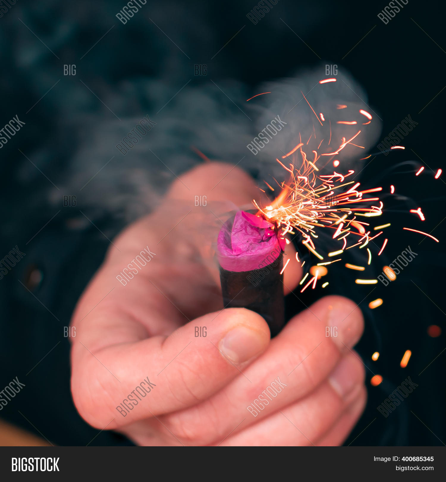 Firecracker Hand. Man Image & Photo (Free Trial) | Bigstock