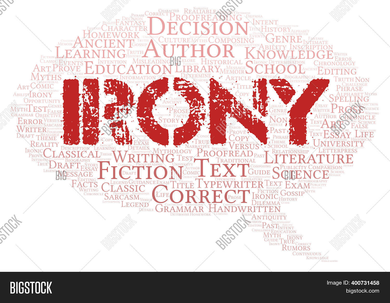 Irony Typography Word Image & Photo (Free Trial) | Bigstock