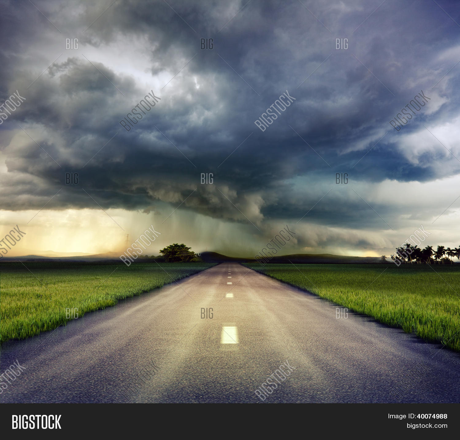 Road Storm ( Photo Image & Photo (Free Trial) | Bigstock