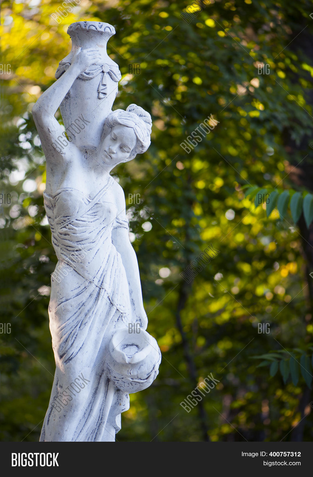 Sculpture Girl Autumn Image & Photo (Free Trial) | Bigstock