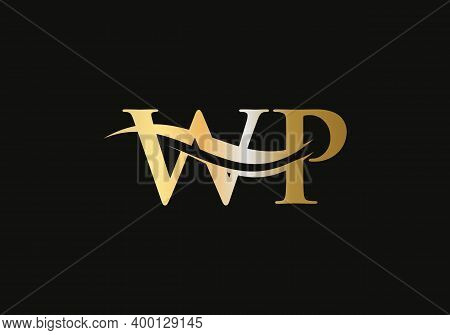 Wp Letter Logo Design Vector & Photo (Free Trial) | Bigstock