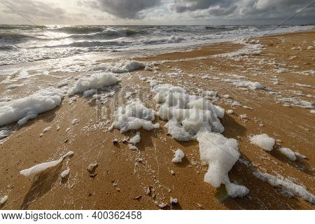 Windswept Sea Foam On Image & Photo (Free Trial) | Bigstock