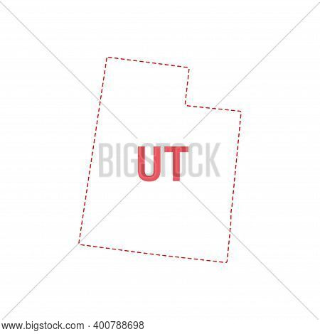Utah Us State Map Vector & Photo (Free Trial) | Bigstock