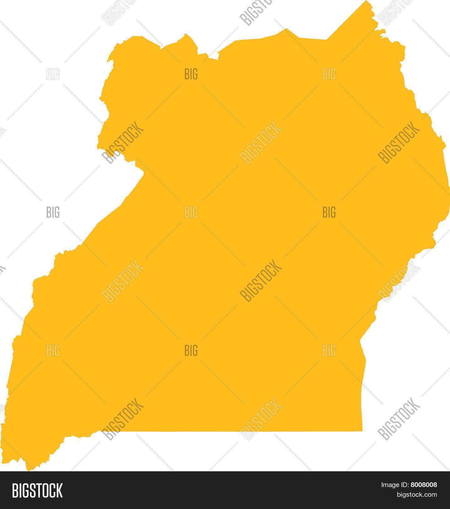 Uganda Map Vector & Photo (Free Trial) | Bigstock