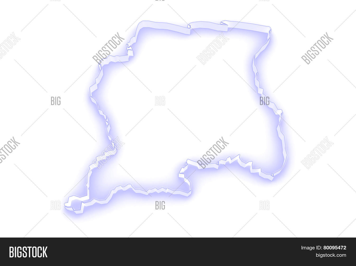 Map Suriname. 3d Image & Photo (Free Trial) | Bigstock