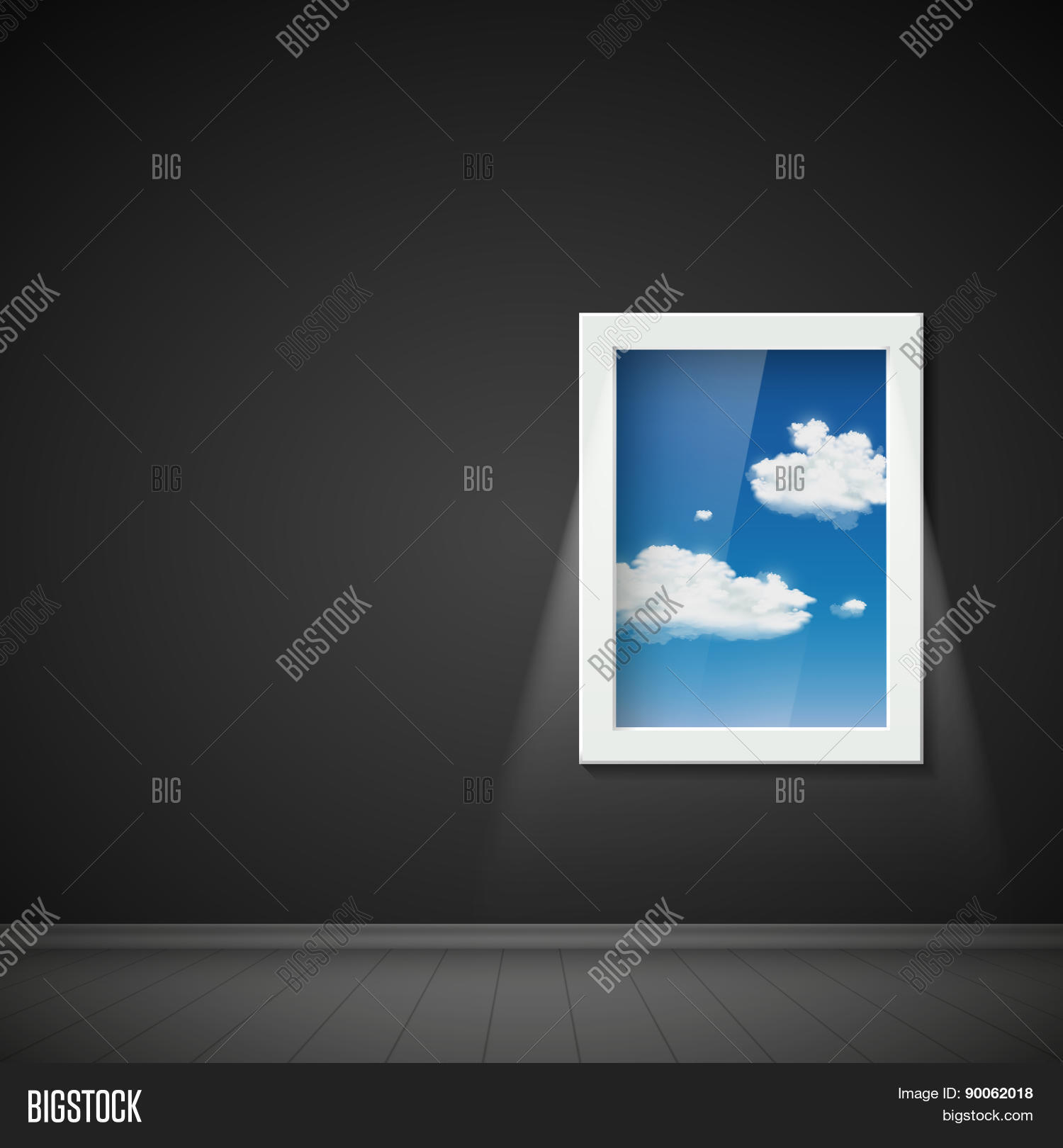 Dark Room Window Vector & Photo (Free Trial) | Bigstock