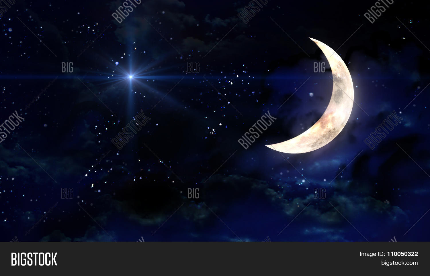 Moon Blue Lens Flare Image & Photo (Free Trial) | Bigstock