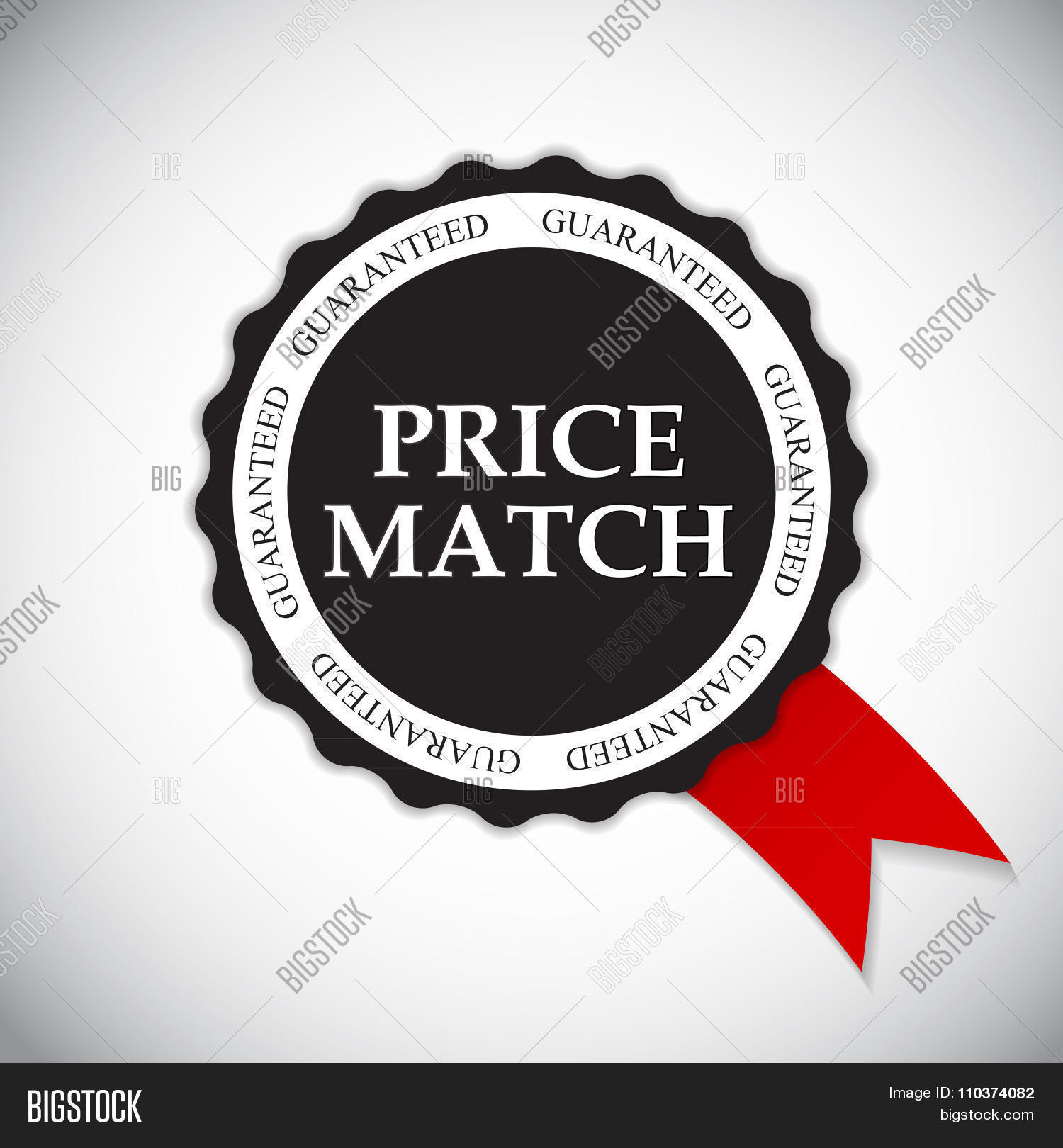 Price Match Label Vector & Photo (Free Trial) | Bigstock