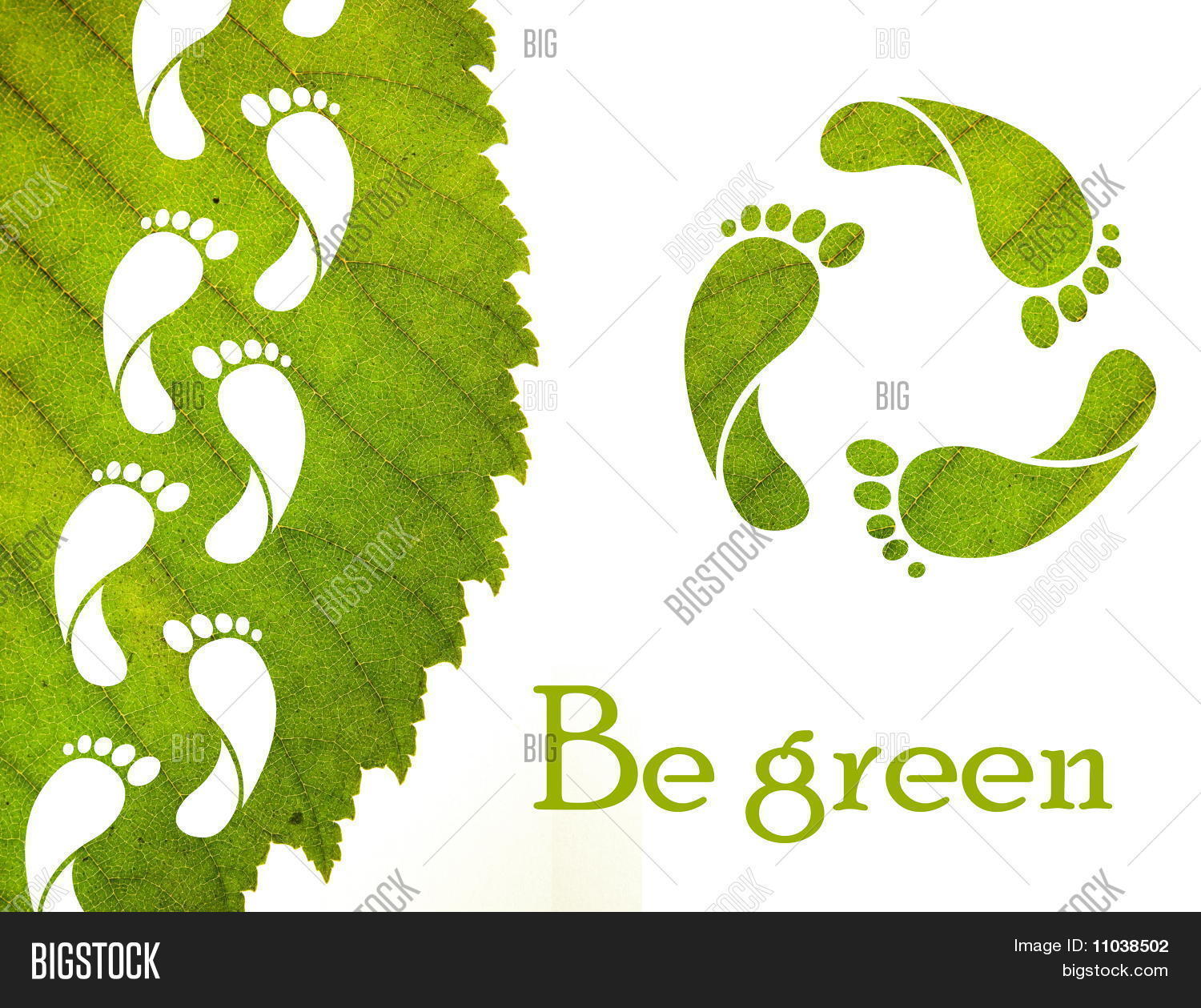 Footprint Recycle Sign Image & Photo (Free Trial) | Bigstock