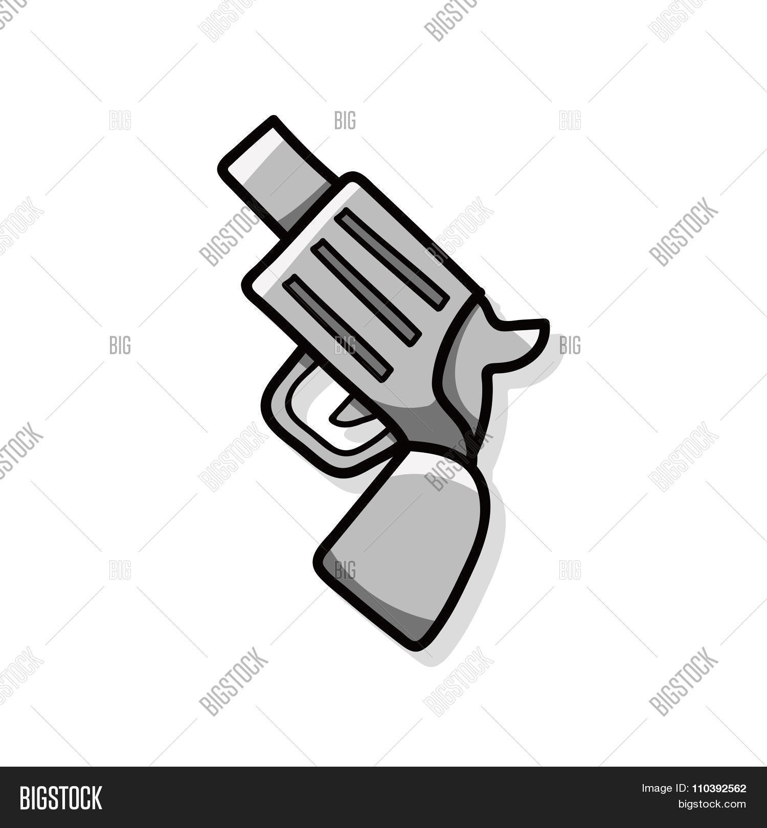 Gun Doodle Vector & Photo (Free Trial) | Bigstock