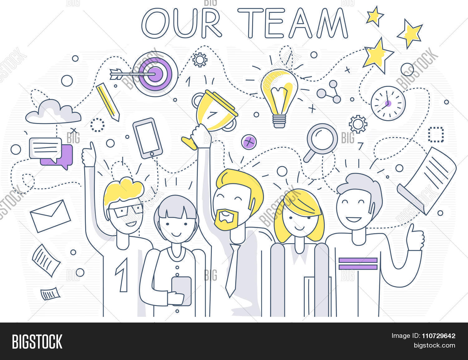 Our Success Team Vector & Photo (Free Trial) | Bigstock