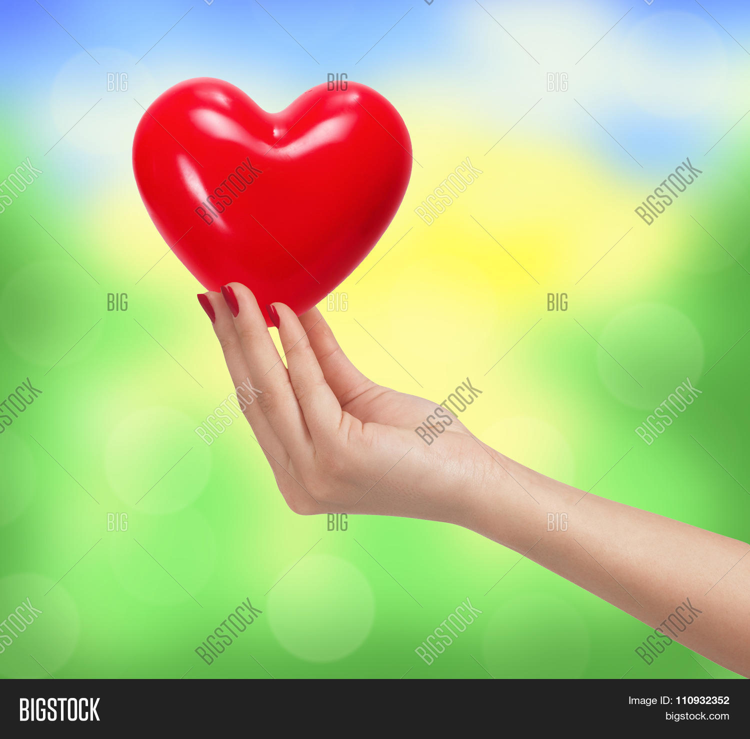 Red Heart Woman Hand Image & Photo (Free Trial) | Bigstock