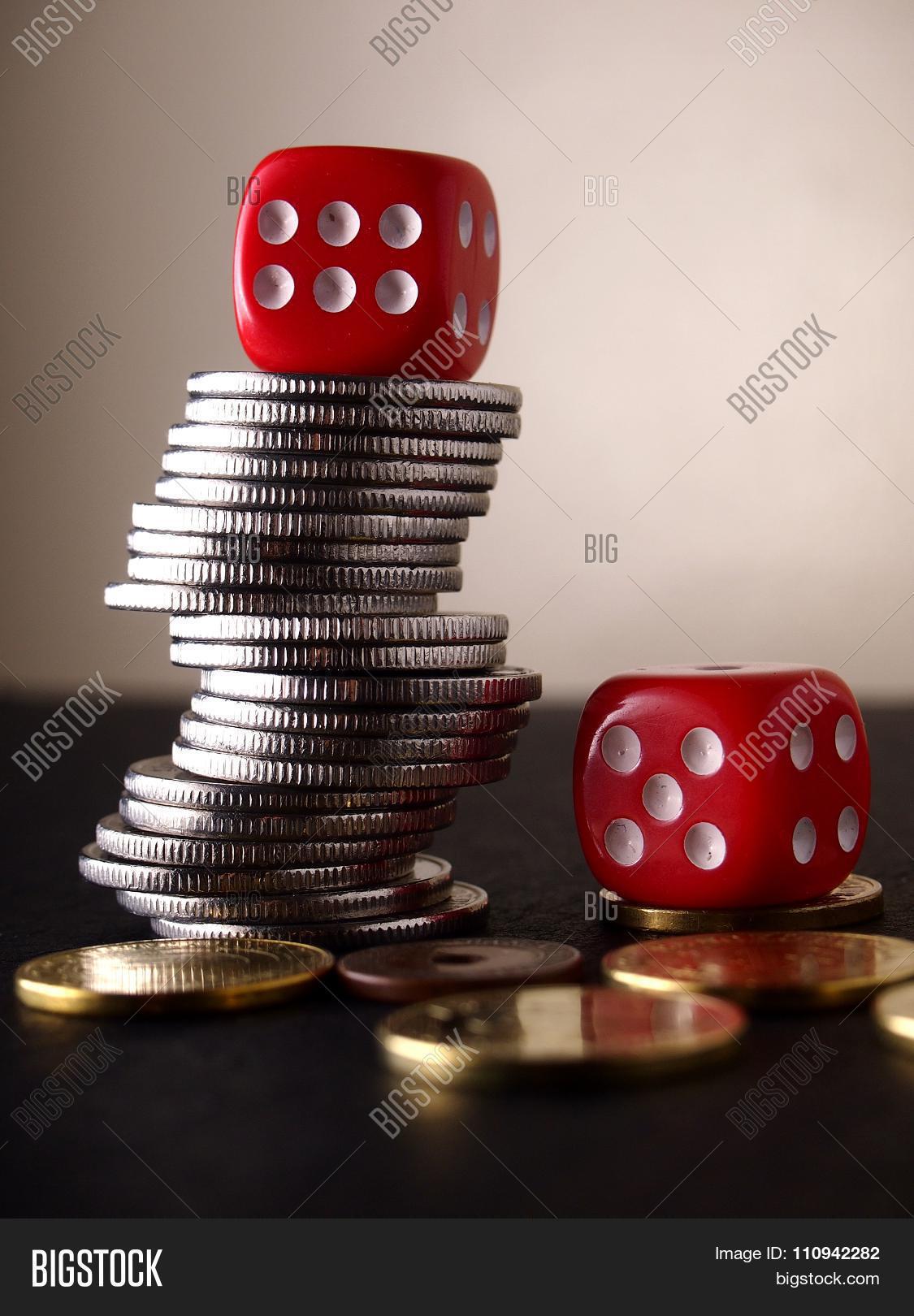 Stack Coins Two Red Image & Photo (Free Trial) | Bigstock