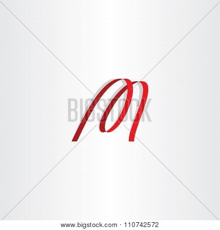 Red Ribbon Letter M Vector & Photo (Free Trial) | Bigstock