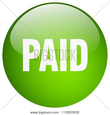 Paid Green Round Gel Vector & Photo (Free Trial) | Bigstock