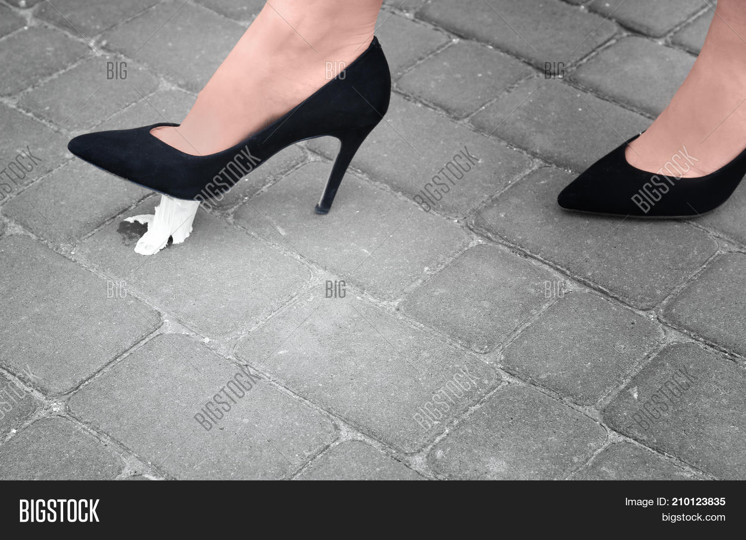 Female Foot Stuck Into Image & Photo (Free Trial) | Bigstock