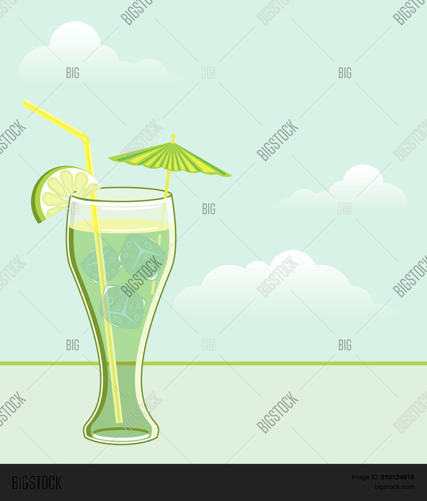 Cool Drink Vector Vector & Photo (Free Trial) | Bigstock