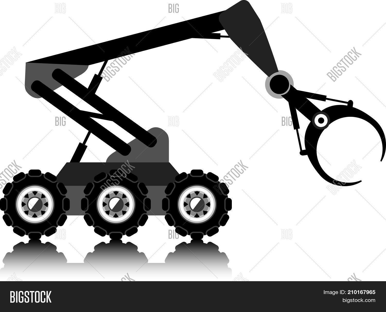 Robotic Arm Vector Vector & Photo (Free Trial) | Bigstock
