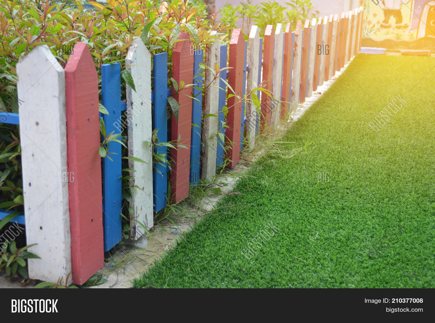Colorful Fence Green Image & Photo (Free Trial) | Bigstock