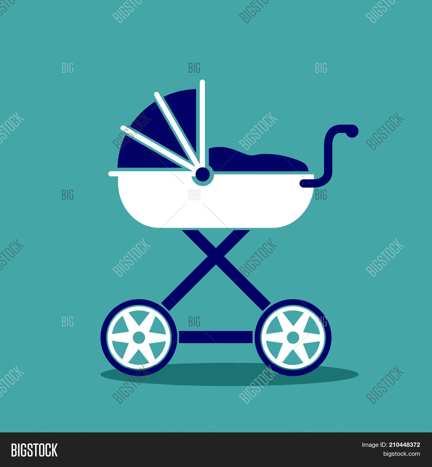Stroller Vector Vector & Photo (Free Trial) | Bigstock
